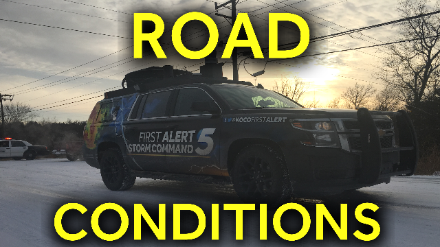 Interactive road conditions map