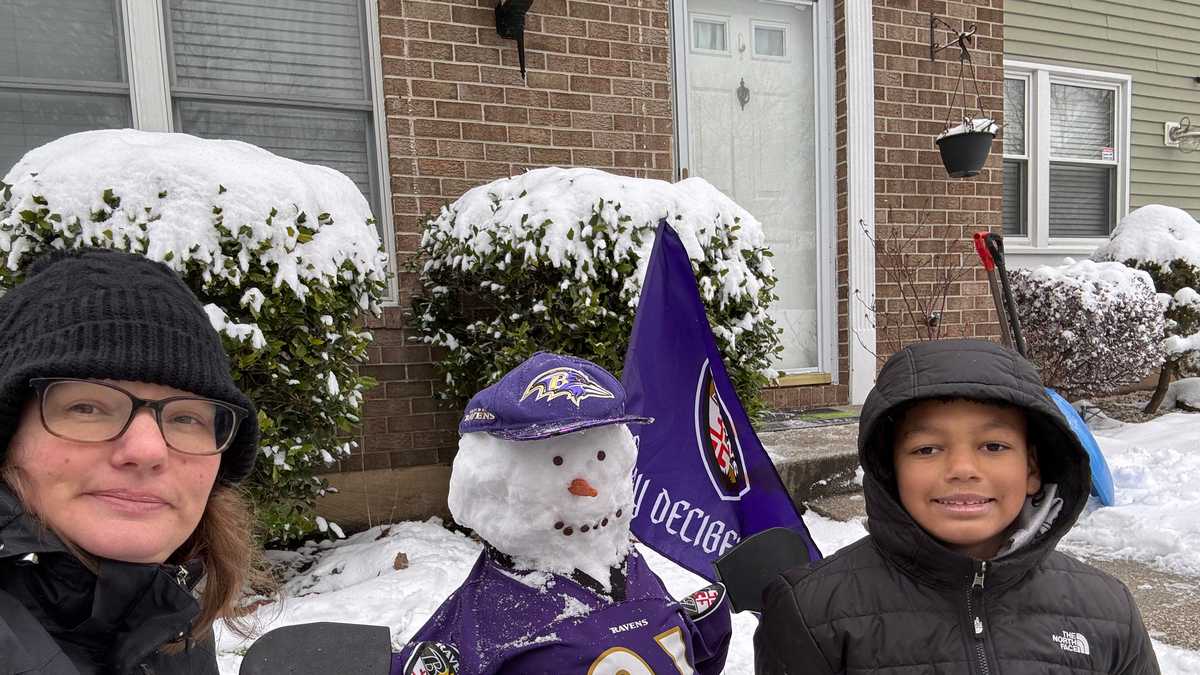 See Baltimore's first snow in 716 days in photos