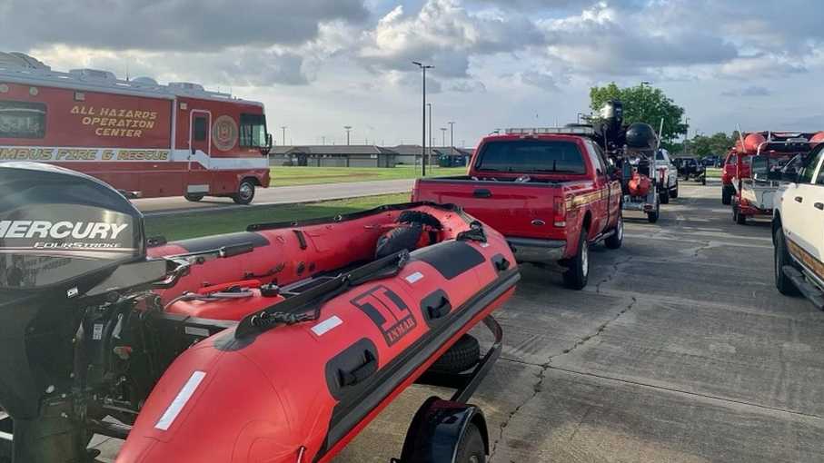 Jackson firefighters return from search and rescue mission during ...