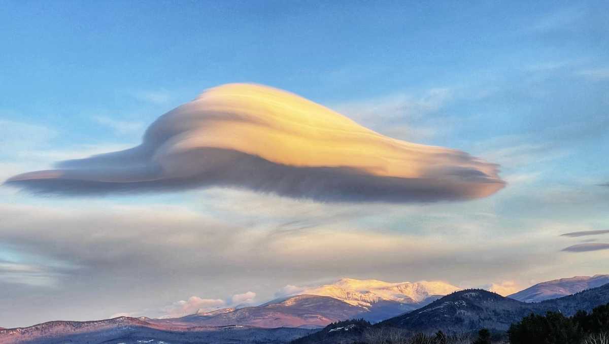 Lenticular clouds spotted over NH skies