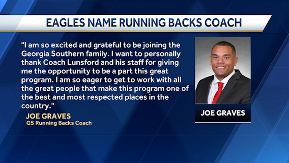 Joe Graves officially named Running Backs coach at Georgia Southern