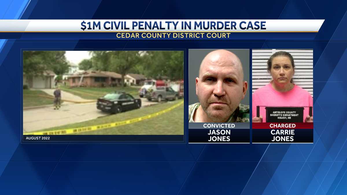 Nebraska quadruple homicide suspects ordered to pay $1 million