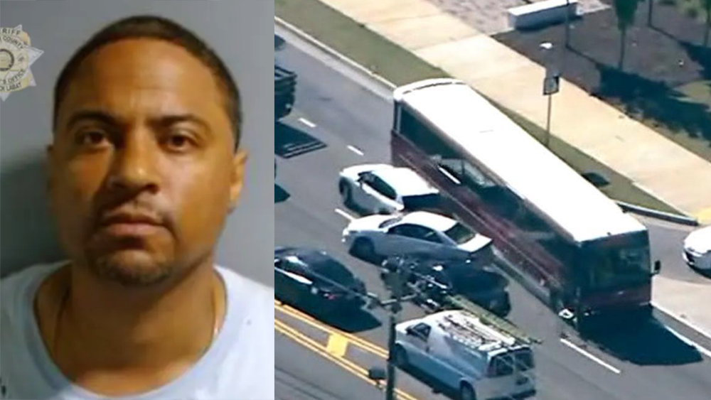 Georgia man accused of hijacking bus with 17 onboard, shooting