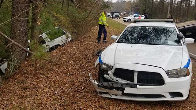 Jackson police car involved in crash Jackson police car involved in crash
