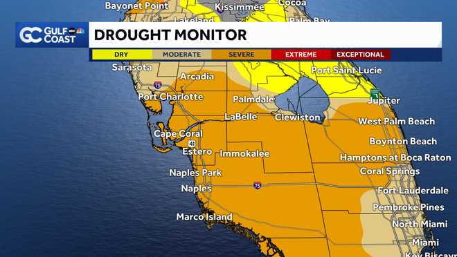 Big change in most recent Gulf Coast drought monitor update