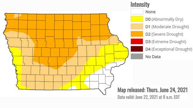 Latest report shows slight shift in Iowa’s drought