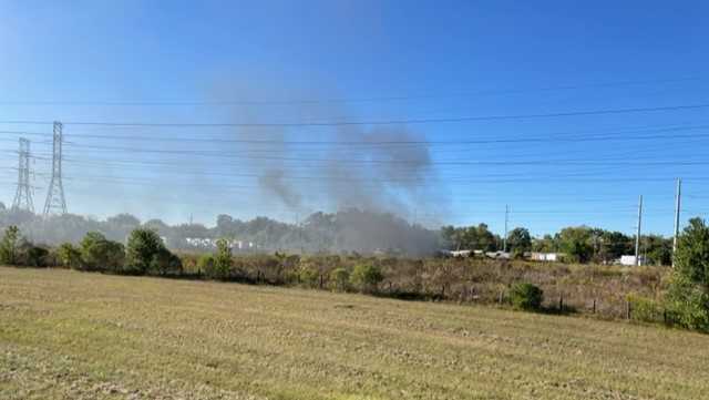 Fire breaks out at junkyard in Jackson