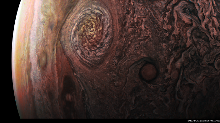 NASA's new photos of Jupiter's Great Red Spot are stunning