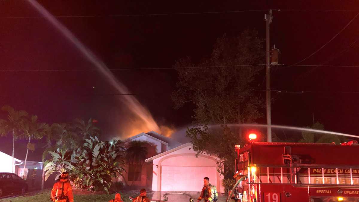 Overnight house fire in Jupiter