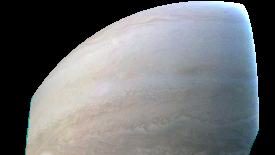 NASA's Juno spacecraft snaps photo of Jupiter 'pearl'