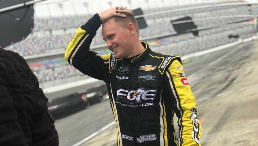 Big rain and big wreck leads to Haley's 1st career Cup win