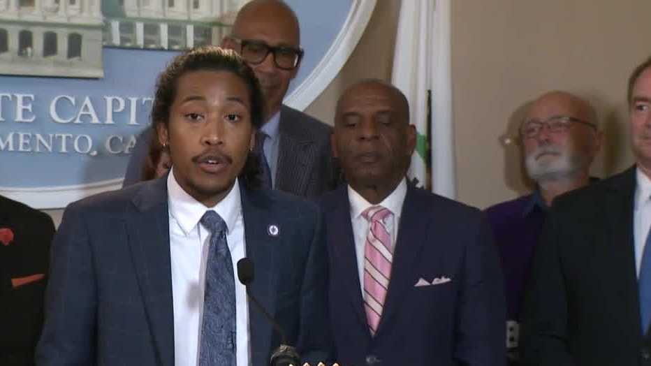 Expelled Tennessee lawmaker Justin Jones visits Calif. capitol