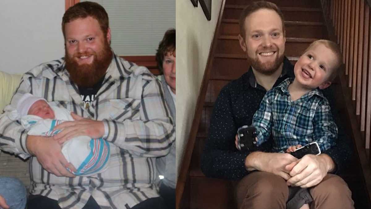 Son's birth inspires new dad's dramatic weight loss