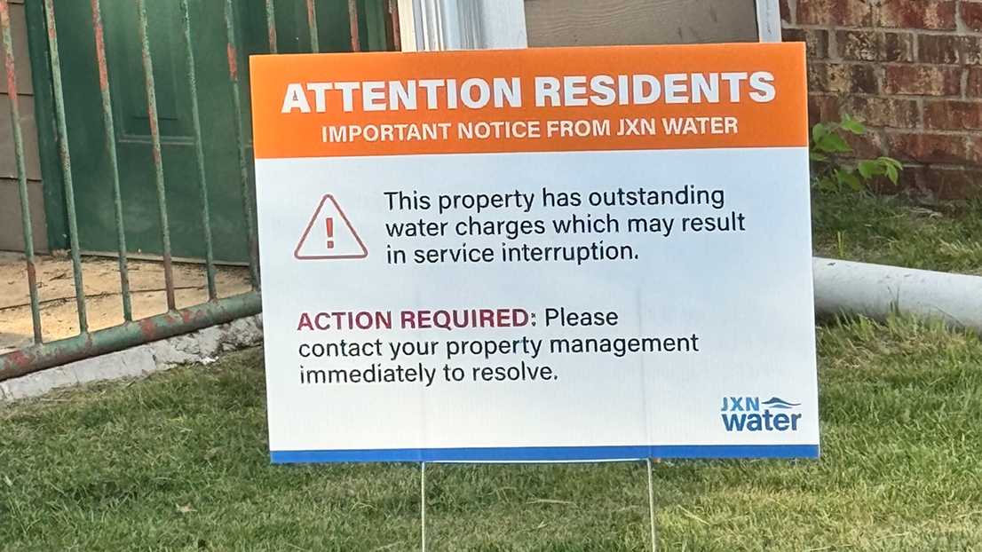 JXN Water has started shut-offs to apartment complexes