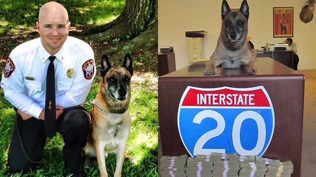 K9 Rocky says goodbye before his last patrol