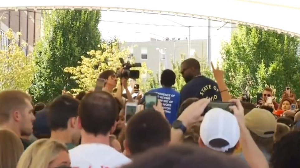 Kanye West hosts Sunday church service in Dayton