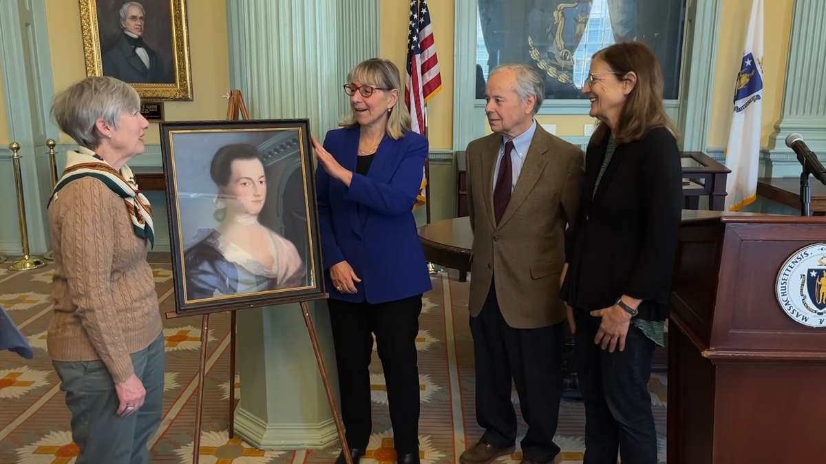 Abigail Adams portrait to permanently hang in Mass. Senate