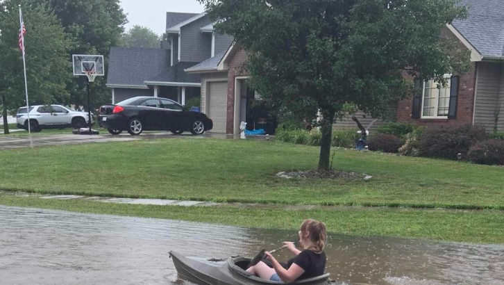 Iowa weather: Photos of flash flooding in Indianola after Tuesday rain