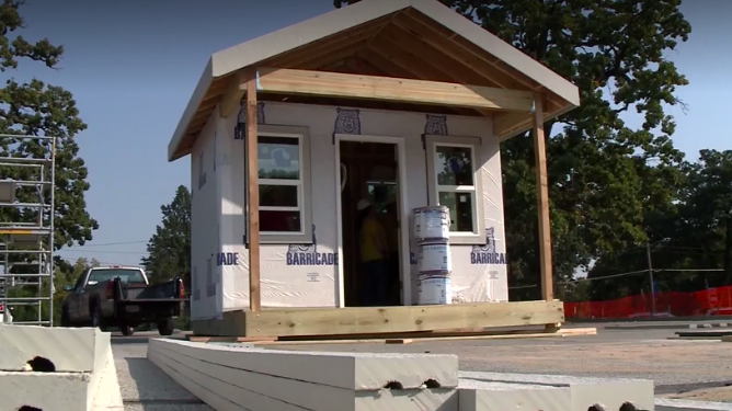 Nonprofit company builds tiny homes for the homeless
