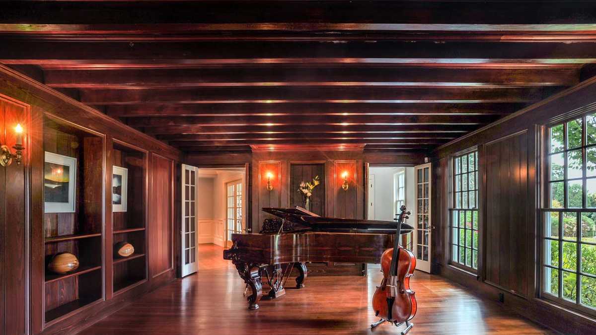 $2.49M landmark home has private beach