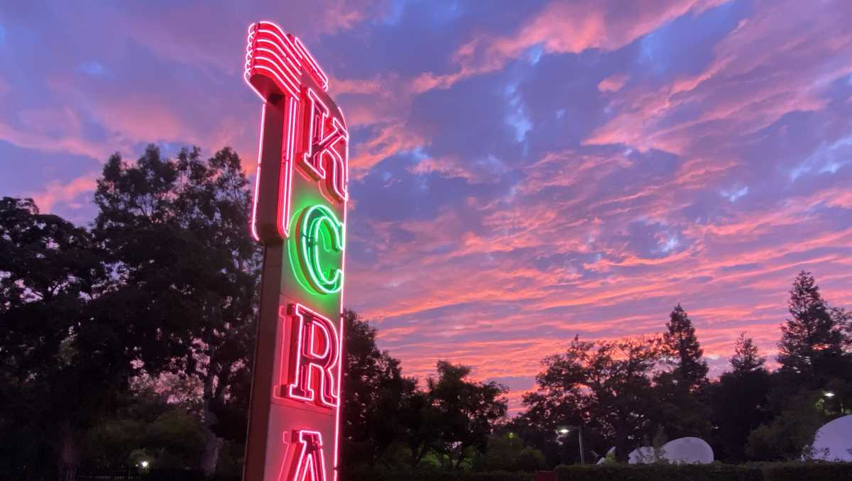 KCRA's historic neon sign from the 1950s is glowing once again