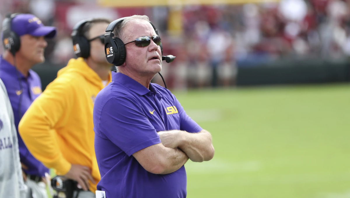 "it's about the most money" LSU Brian Kelly signing day NIL