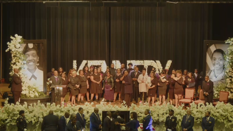 Georgia: Funeral for fallen soldier Sgt. Kennedy Sanders