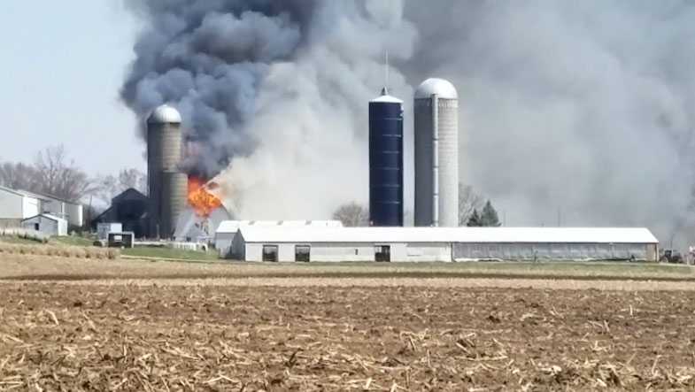 Fire ravages fourth-generation dairy farm