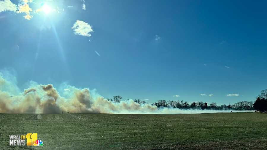Field fire in Worton quickly spread, burned about 8 acres