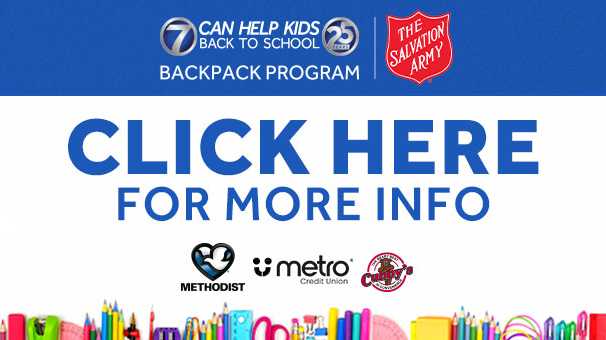 Salvation Army 7 Can Help Kids Back to School Backpack Program