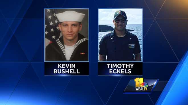 2 Maryland sailors identified as missing in USS McCain crash