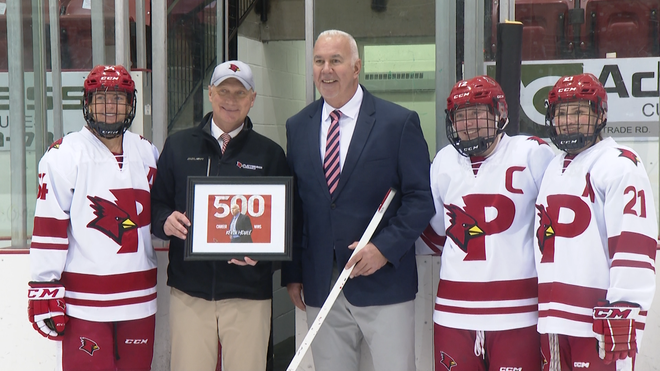 Plattsburgh State women's hockey head coach Kevin Houle honored for ...