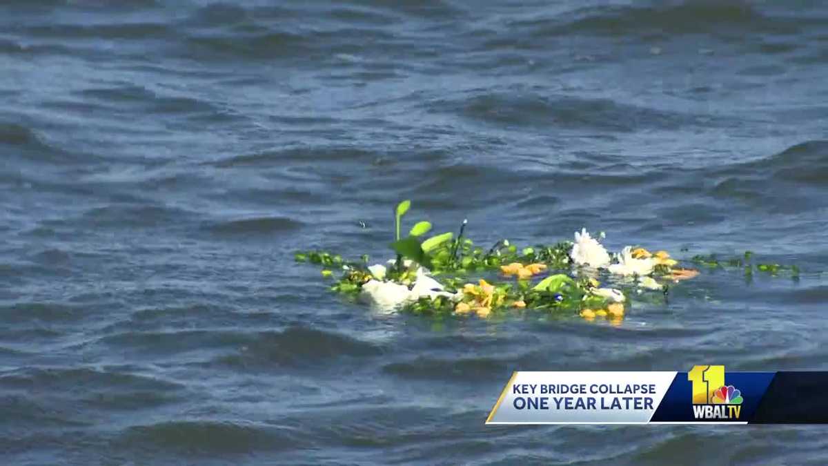 Wreath-laying ceremony honors Key Bridge collapse victims