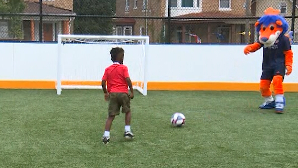 FC Cincinnati unveils fourth mini pitch for children in the community