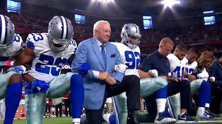 NFL policy: fines for teams with players who kneel during the anthem