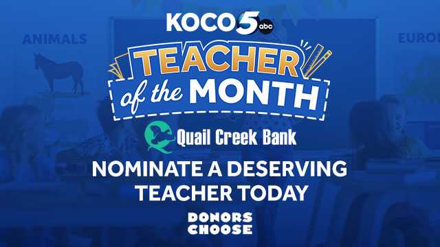 Nominate your favorite Oklahoma teacher for Teacher of the Month