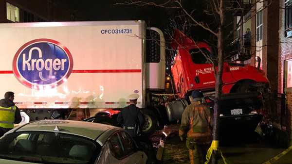 Kroger delivery truck rolls away from store, hits car in Corryville ...