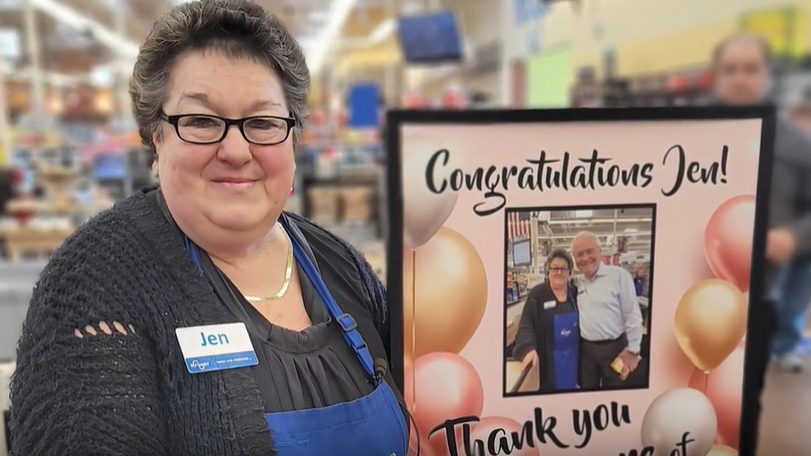 Cashier at Kroger in Loveland retires after 43 years serving shoppers
