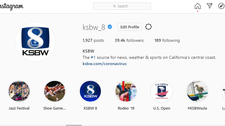 KSBW 8's top Instagram posts of 2020