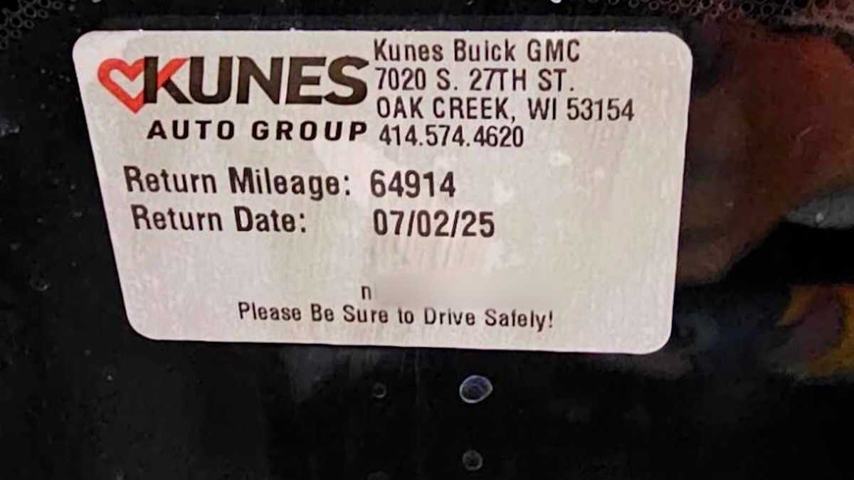 Woman finds racial slur on Oak Creek oil change sticker