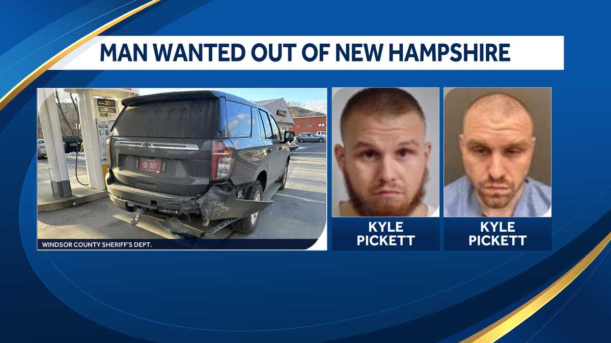 Officials: Man wanted out of NH rams VT sheriff's cruiser in stolen vehicle