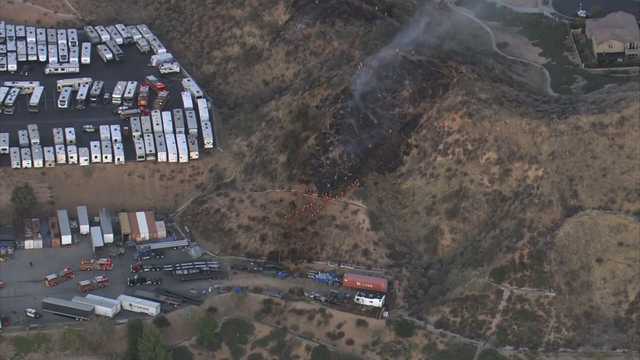 3 critically hurt in explosion on film set near Los Angeles