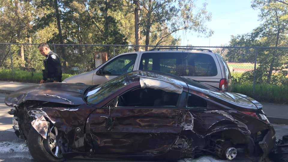Unlicensed teen driver collides with 3 cars, 4 injured