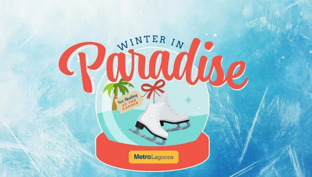 'Gulfcoasting' at Brightwater Lagoon's Winter in Paradise with ice skating