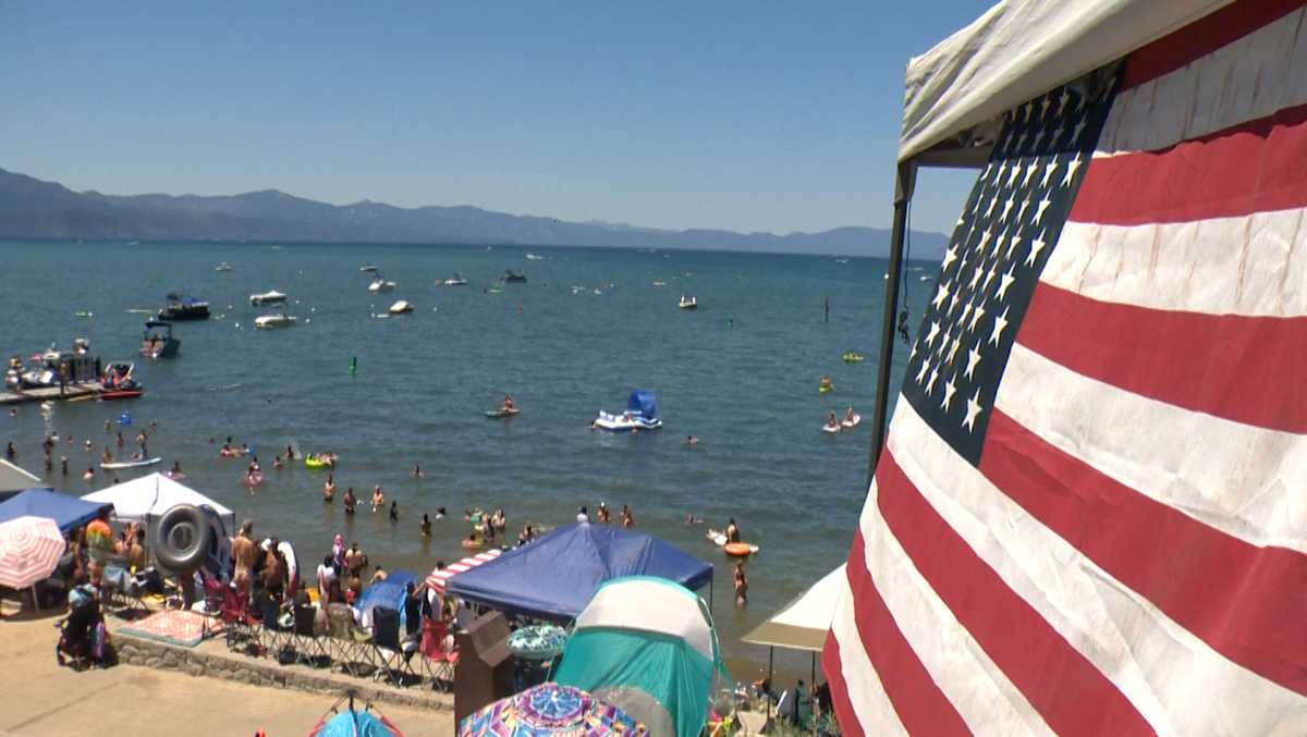 Californians go to Lake Tahoe for Fourth of July to escape heat