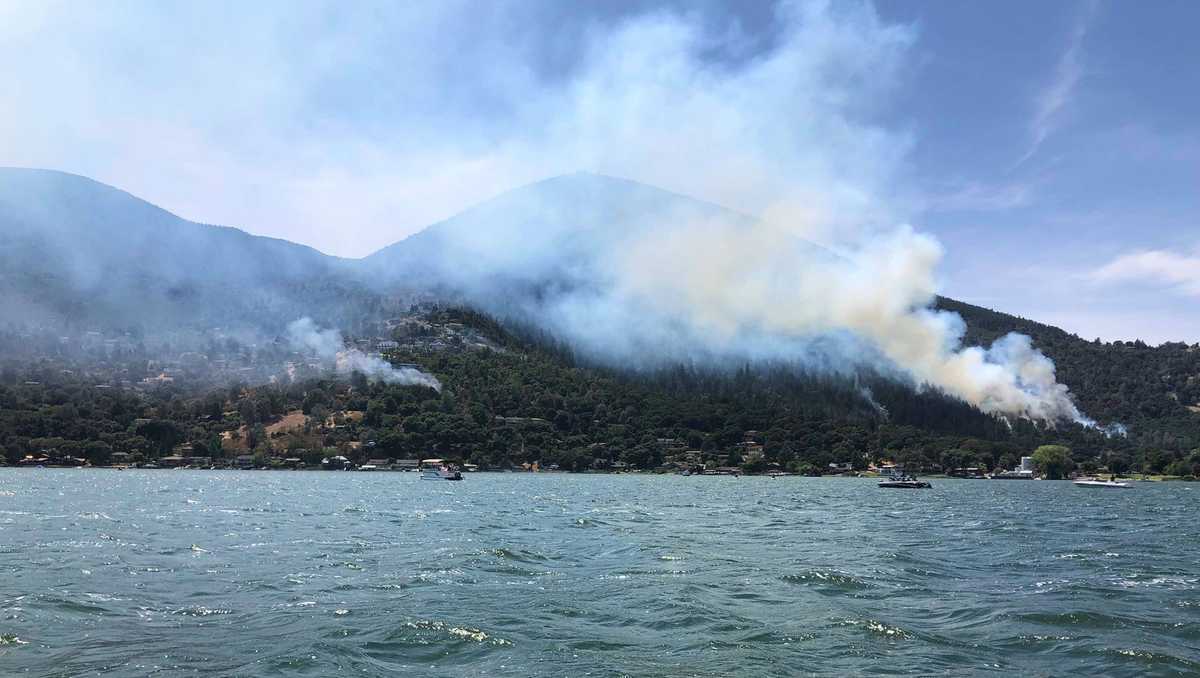 Wildfire burns in Lake County; evacuation order in place