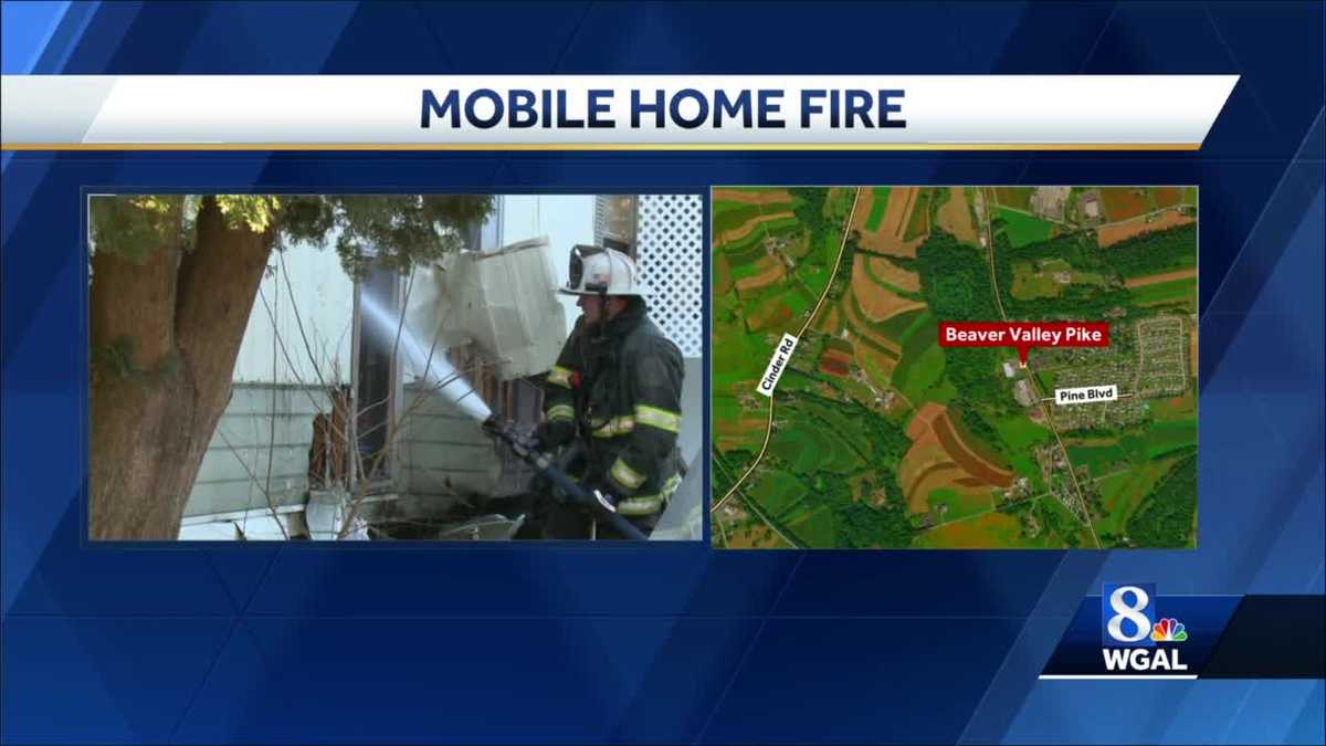 Fire destroys mobile home in Lancaster County