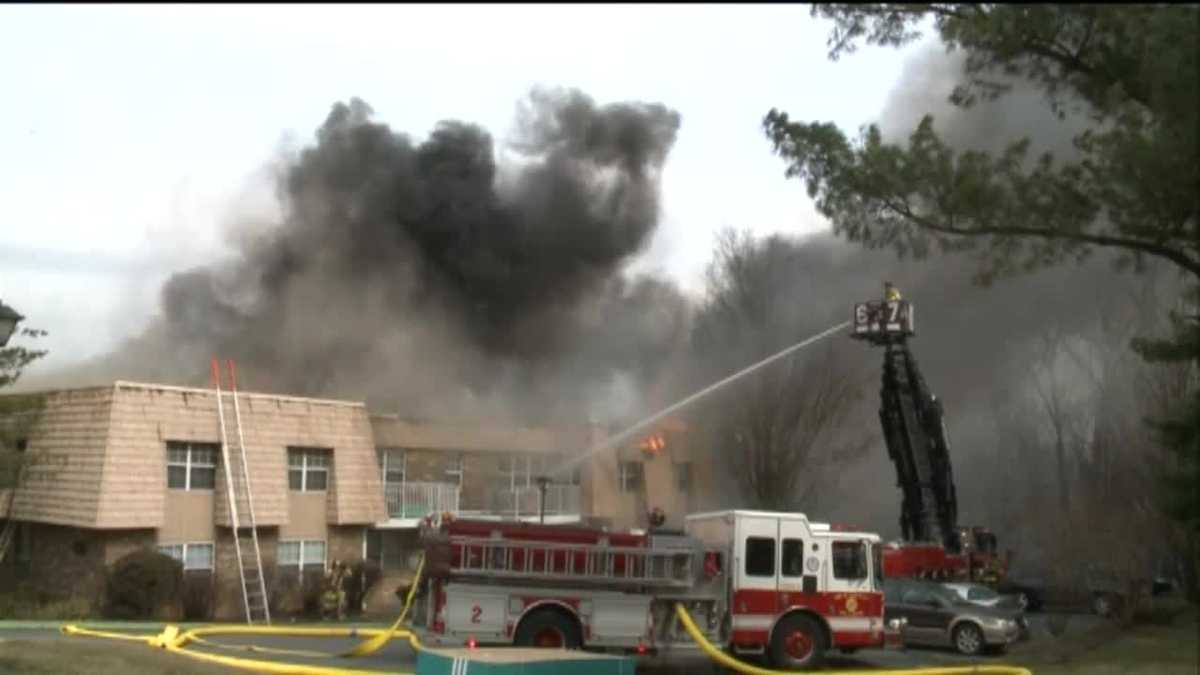 Firefighters battle apartment fire in Lancaster County