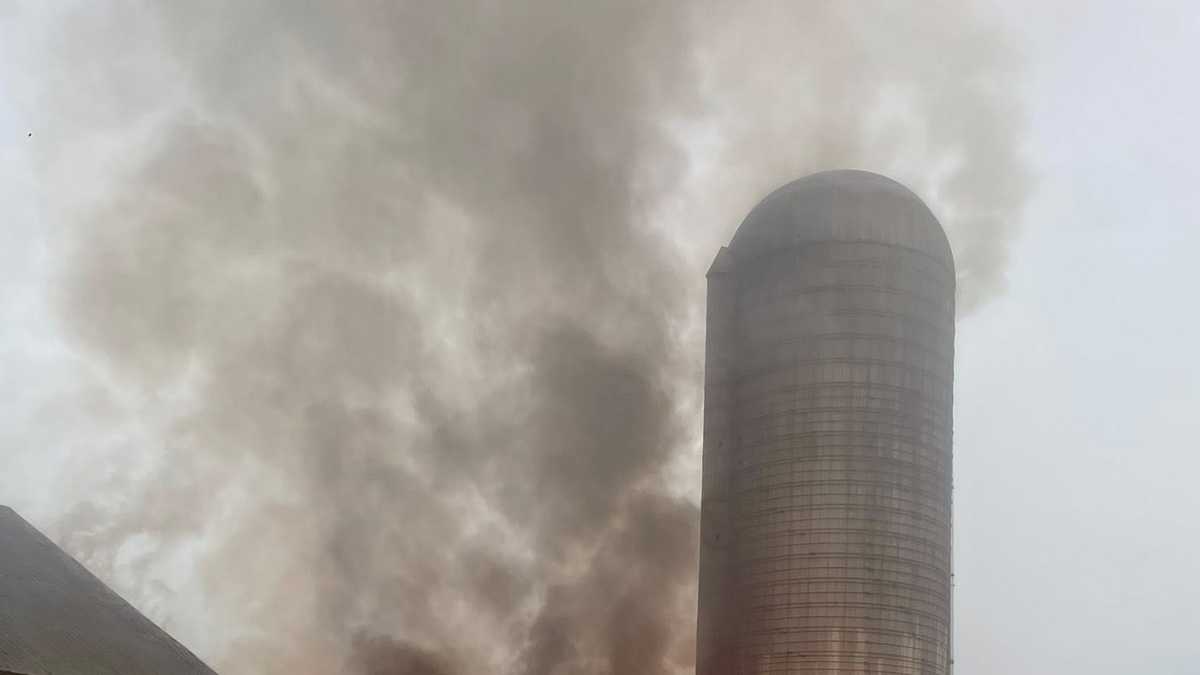 Barn fire in Manor Township, Lancaster County