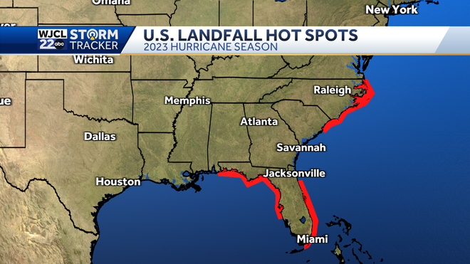 Savannah: 2023 Atlantic hurricane season long range forecast